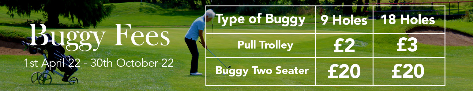 Visitor Green Fees and Buggy Fees at Oundle Golf Club.