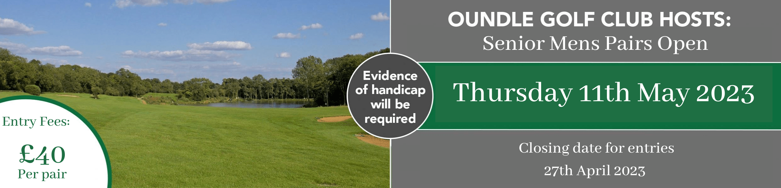 Oundle Golf Club Open Competitions