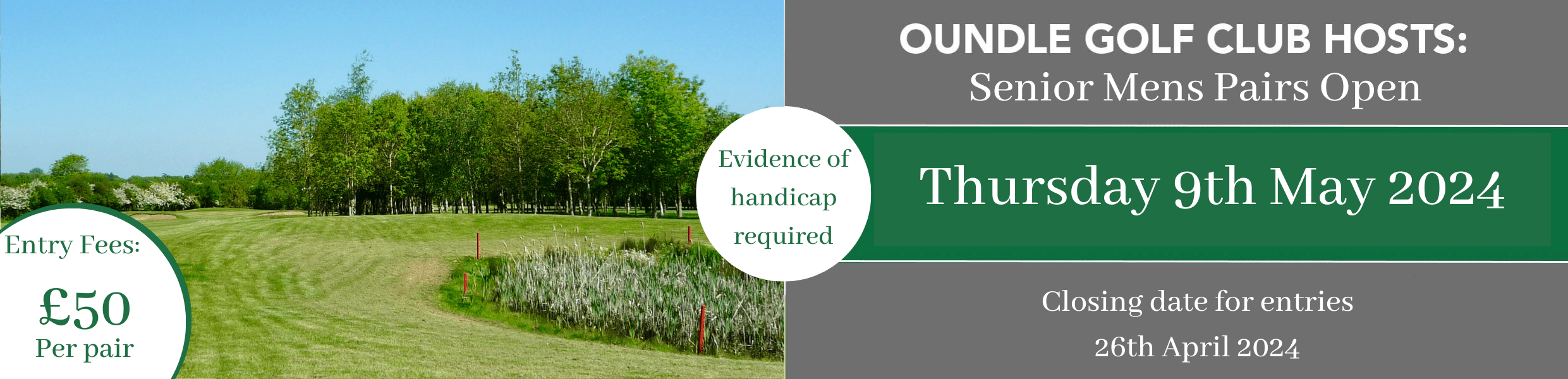 Oundle Golf Club Open Competitions