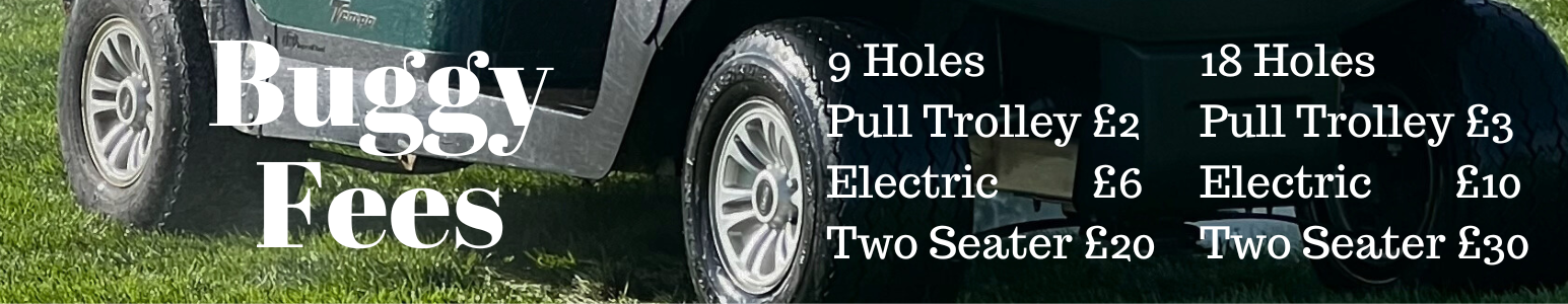 Visitor Green Fees and Buggy Fees at Oundle Golf Club.